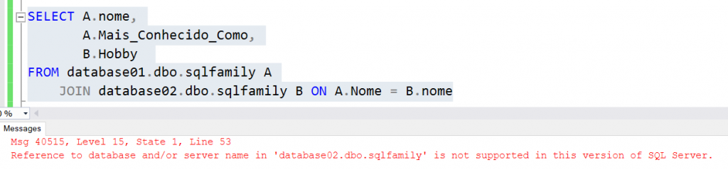 Azure SQL Database – Como fazer um join entre tabelas de bases ...